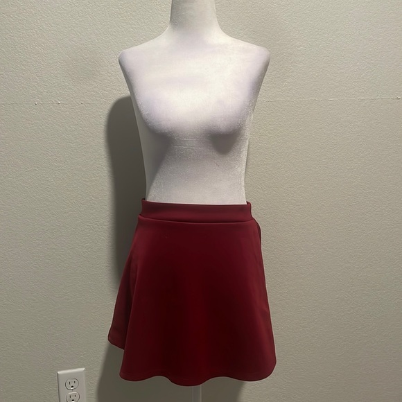 diva apparel | Skirts | Diva Apparel Burgundy Skirt Skater Skirt | Poshmark
